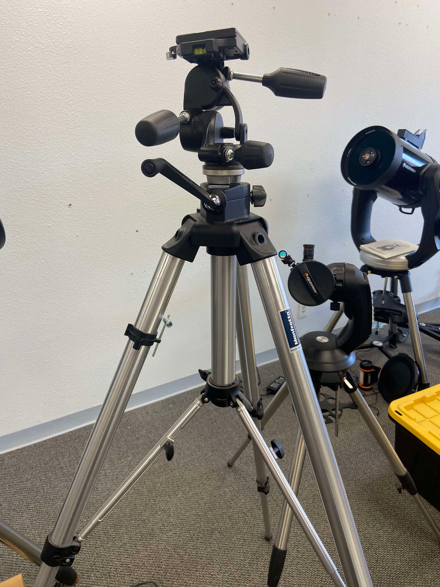 Used Manfrotto 808RC4 Head on Manfrotto 475 Tripod – Mile High Astronomy