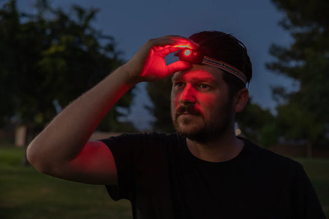 red light headlamp