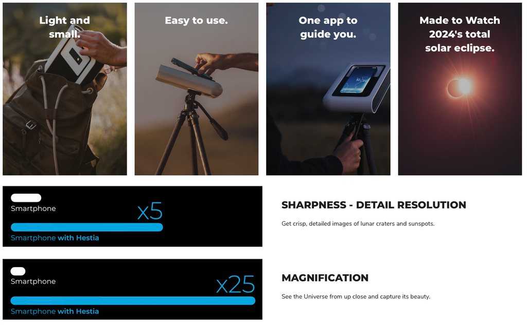 Hestia Premium Pack Smartphone Telescope – Mile High Astronomy