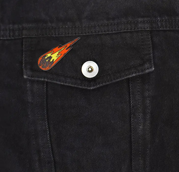 Meteor Enamel Pin – Mile High Astronomy