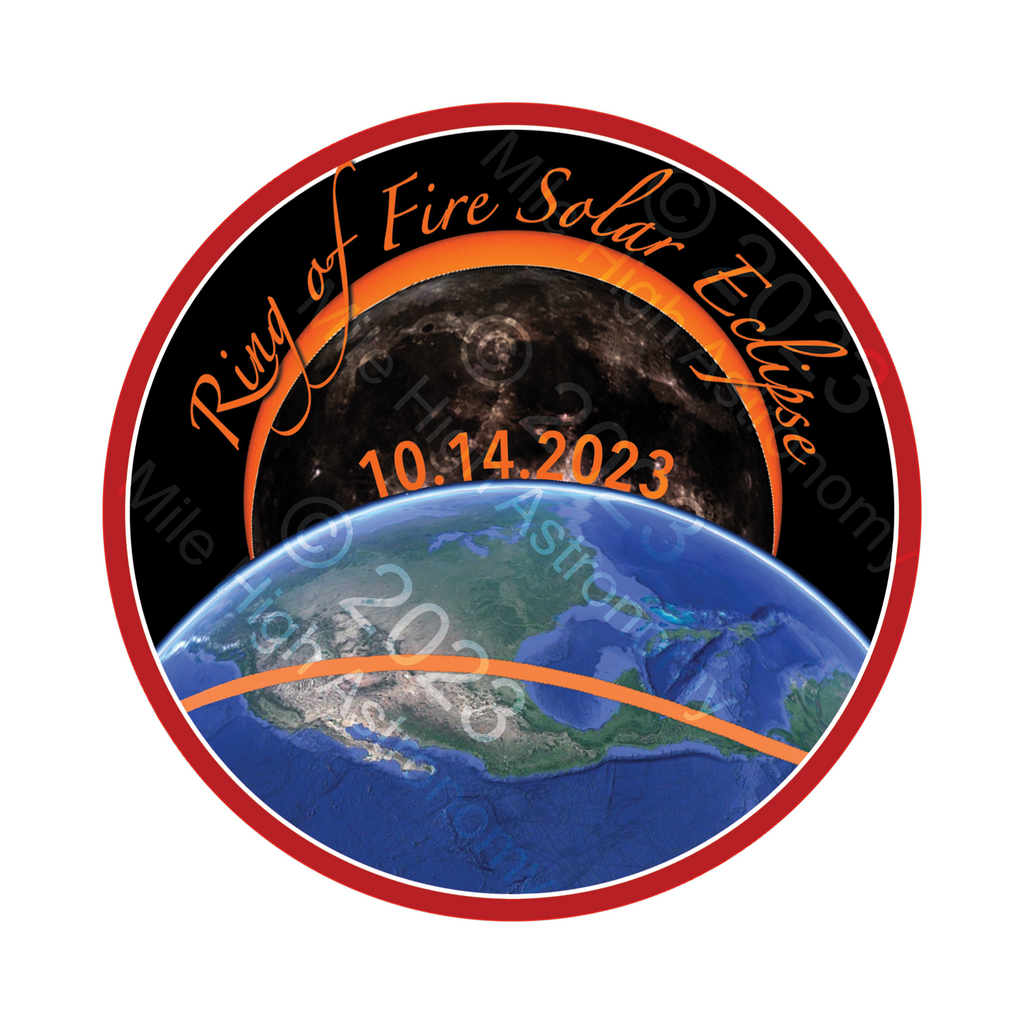 2023 Ring of Fire Eclipse Patch - 4 inch – Mile High Astronomy