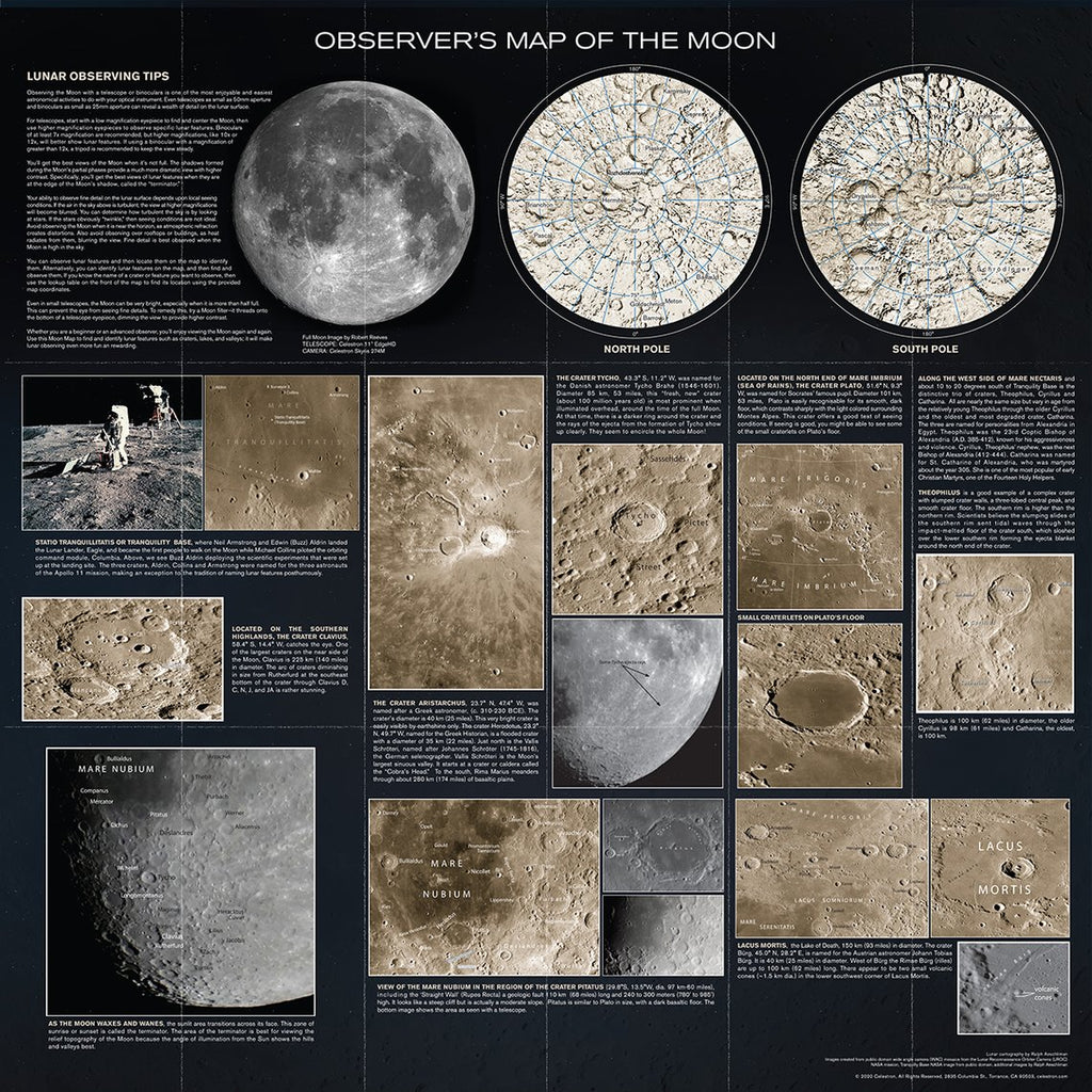 Deluxe Folding Moon Map – Mile High Astronomy